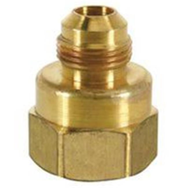 8473738 BRASS FLARE FITTINGS FEMALE ADAPTER 9 16 24 Fine Thread UPC Individually Bagged OD 8473738-brass-flare-fittings-female-adapter-9-16-24-fine-thread-upc-individually-bagged-od
