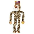 Multipet Swingin' Safari Plush Leopard Dog Toy with Squeakers, 19 ...
