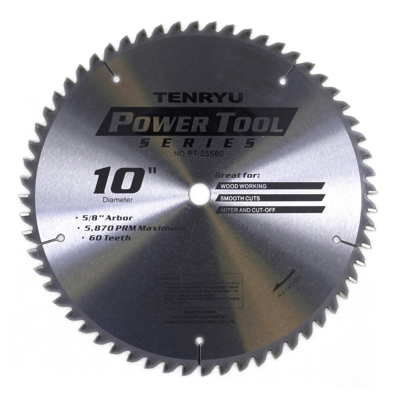 Tenryu PT-25560 10-inch Carbide Tipped Table Saw Blade - Walmart.com