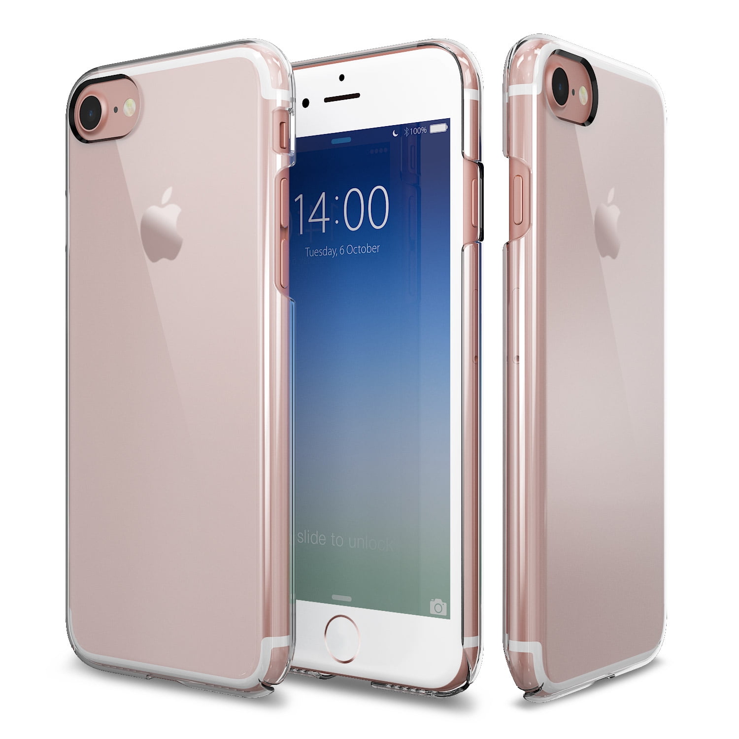 iPhone 7 Clear Case Patchworks Pure Snap Slim Fit Clear Hard Back 3H UV ...