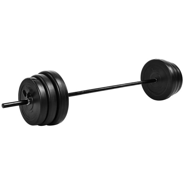 BalanceFrom Vinyl Standard Weight Set in Black, 100 lbs. - Walmart.com