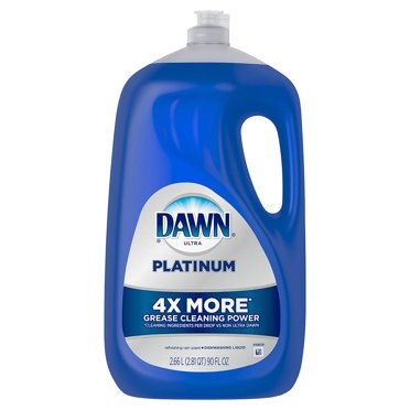 Dawn Platinum Dishwashing Liquid Dish Soap Refreshing Rain (90 Ounce ...