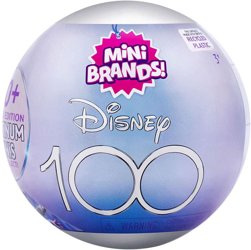 5 Surprise Mini Brands! Disney 100 Platinum Mystery Pack (Limited ...