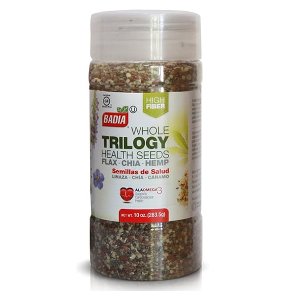 Badia Whole Trilogy Health Seeds 10 oz Shaker - Pack of 1 - Walmart.com