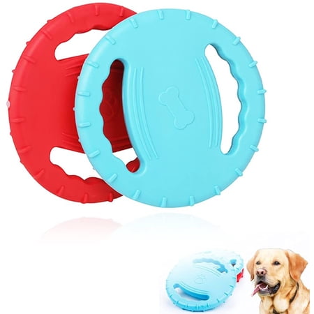 Traffer Rubber Dog Disc, Dog Bite Resistant Outdoor Training Toy ...