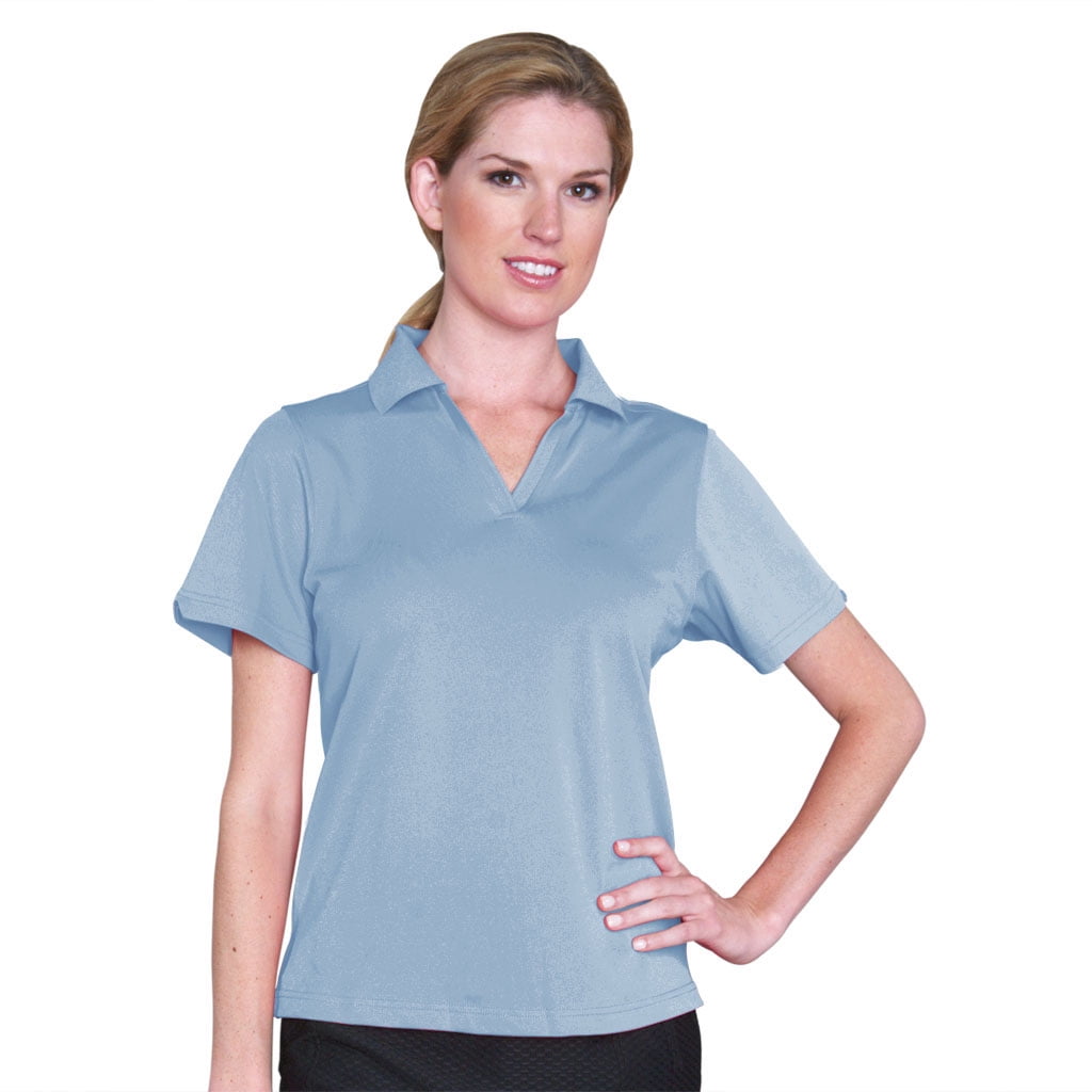Monterey Club Women's Signature Pique Solid Golf Polo Shirt #2054 ...