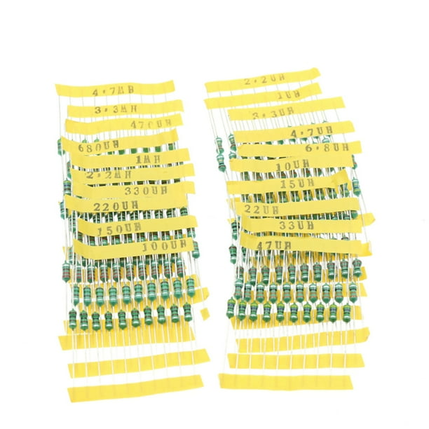 Becaristey 200 Pieces Color Ring Inductor Assortment 0410 Lightweight ...