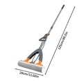 Komiseup Sponge Mop Self Squeeze Sponge Mop For Floor Cleaning With 2pcs Absorbent Sponge