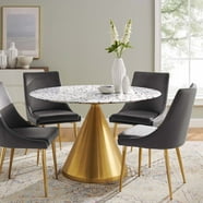 (MH) Cohen Dining Table, White-Wash - Walmart.com