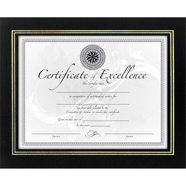 DAX Burnes 8.5x11 Black and Gold Document Frame - Walmart.com