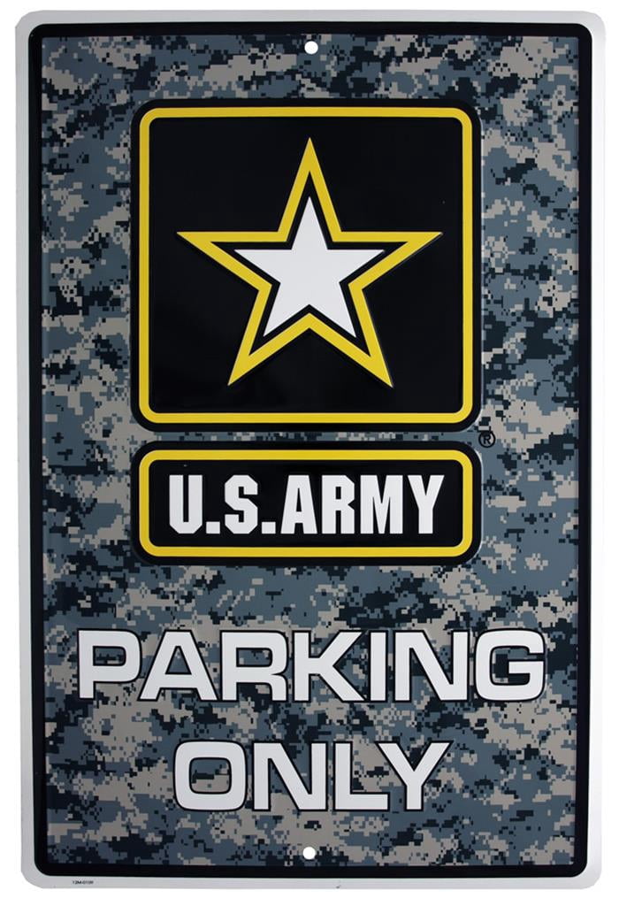 "TarrKenn US Army Soldiers Parking Only Tin Sign - Digital Camo ...