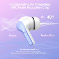 Earbuds, 5.4 Headphones HiFi Stereo, Earbuds with ENC Noise Cancelling ...