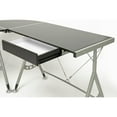 Elburn Dark Brown L-Shaped Modern Computer Desk - Walmart.com