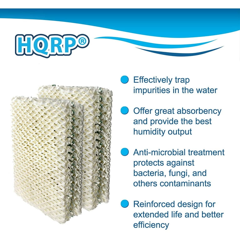 HQRP 4 Pack Replacement Humidifier Filters for Essick Air HDC12 EA1407 HD1409