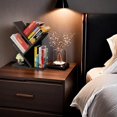 Small Bookshelf with Liting,5-Tier Desktop BookShelf LED for Office ...
