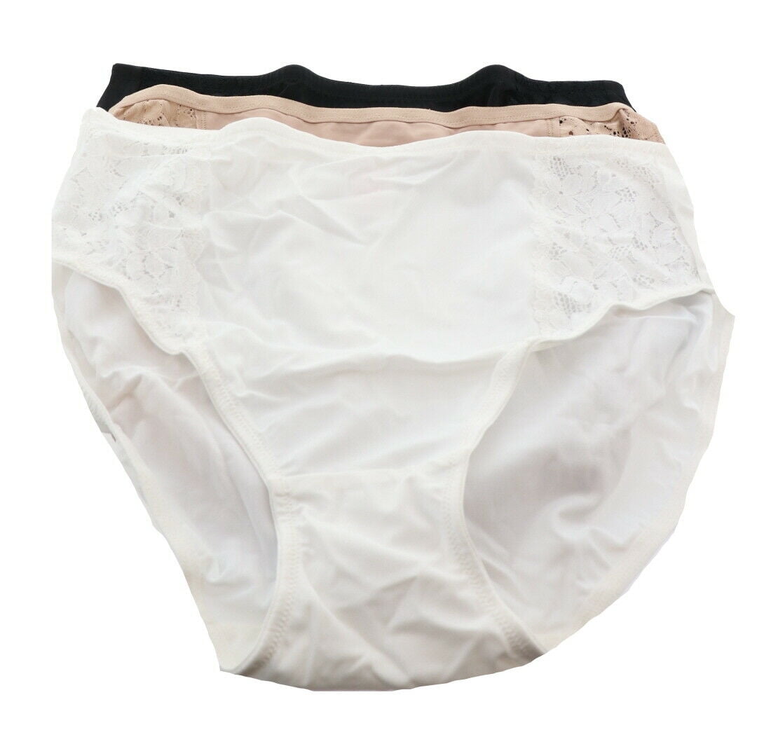 Breezies Breezies Set 3 Soft Support Lace Hi Cut Panties A351932