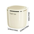 Euaioeiu Push-Open Mini Trash Can, Desktop Small Waste Bin with Press ...