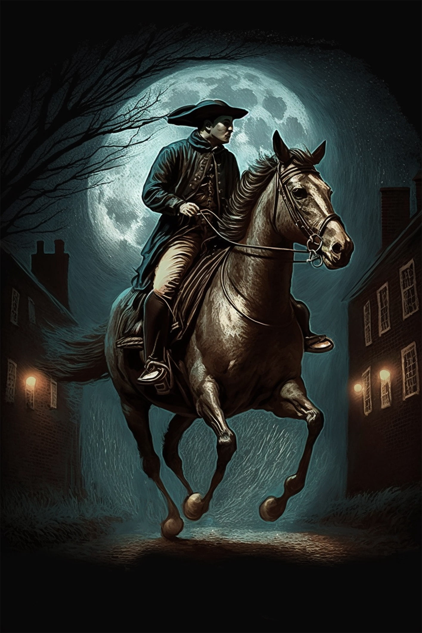 24x36 gallery poster, Paul Revere's Midnight Ride p8 - Walmart.com
