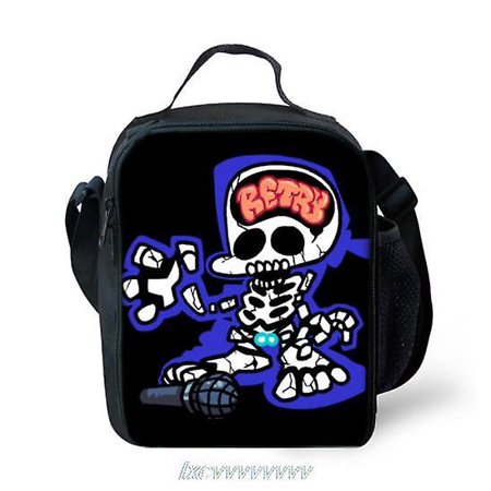 Kids Game Friday Night Funkin Party Insulated Lunch Bag Tote Thermos ...