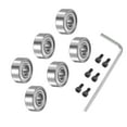 Uxcell 3/16" I.D. 1/2" OD Bearing Accessory Kit Top Mounted Bearings ...
