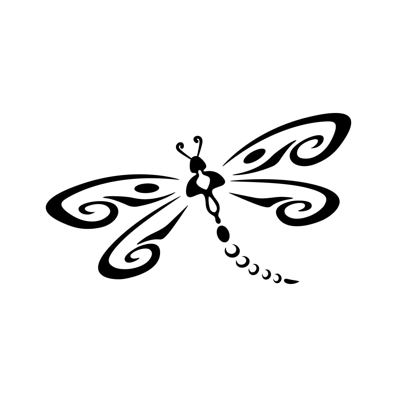 Dragonfly Sticker Decal Die Cut - Self Adhesive Vinyl - Weatherproof ...