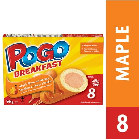 POGO® Breakfast Maple corn dogs 8-pack, 544 grams, 544 g - Walmart.ca
