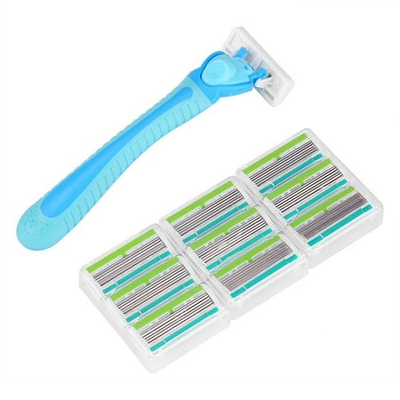 Disposable Razor, 6 Layer Blades Razor Holder Leg Hair Removal Shaving ...