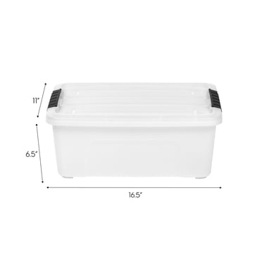 Really Useful Boxes(R) Plastic Storage Box, 32 Liters, 12in.H x 14in.W ...