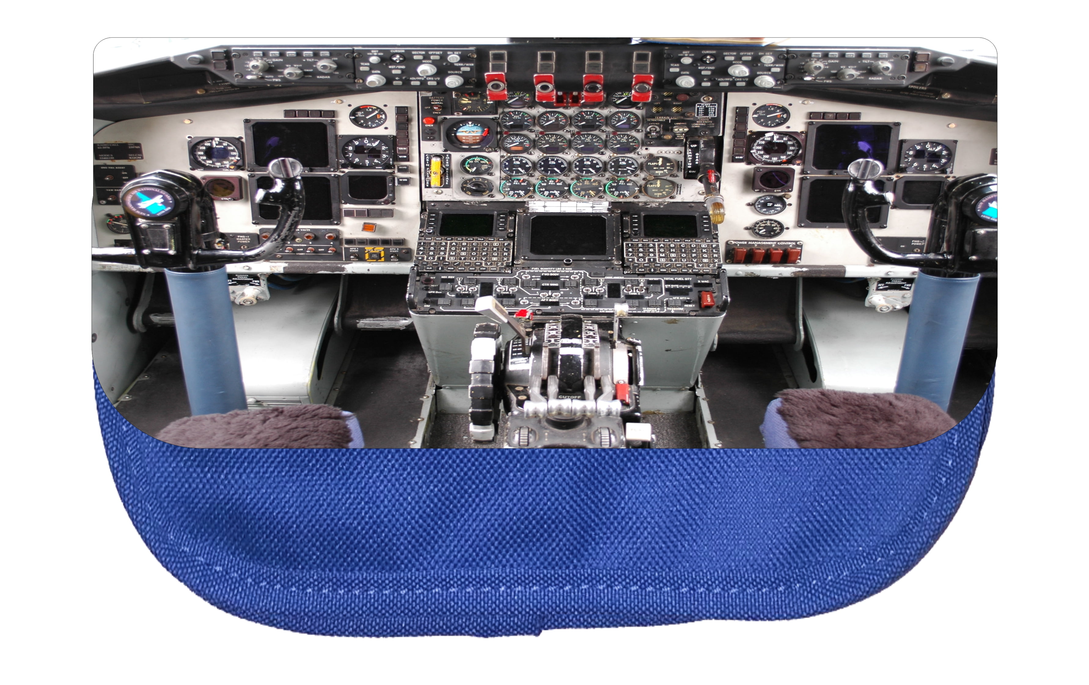 Airplane Cockpit Pencil Pouch 2 Pocket Pencil Case Organizer Pencil Bag ...