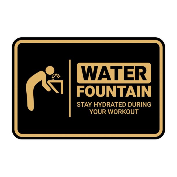 Signs ByLITA Classic Framed Water Fountain Stay Hydrated During Your ...