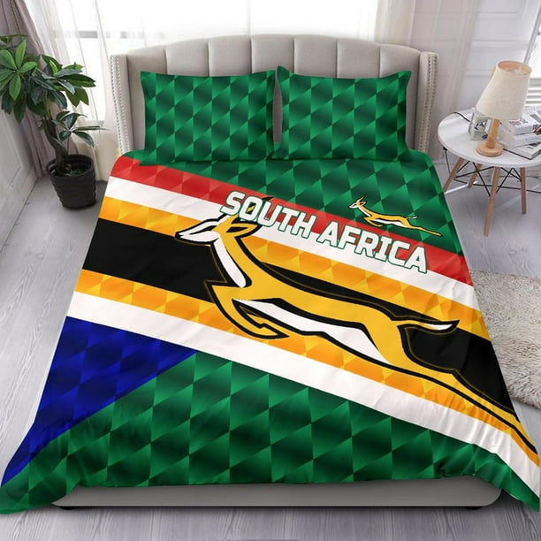 Juego de cama Sudáfrica Springboks Rugby Sporty Style | Bodega Aurrera ...