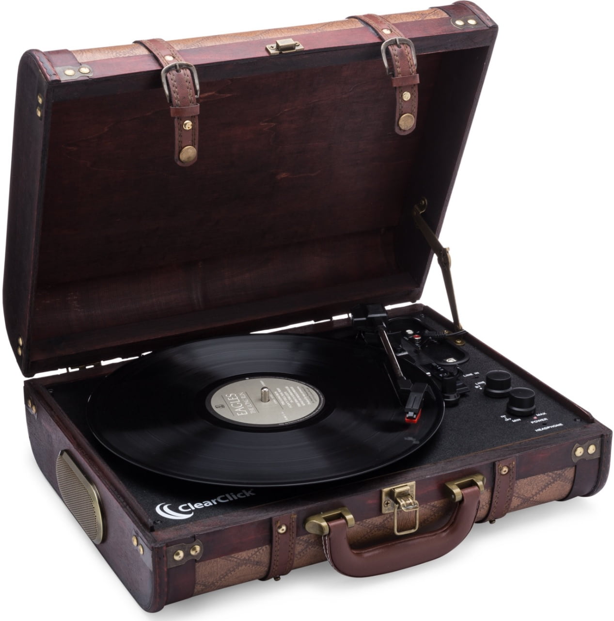 ClearClick Vintage Suitcase Turntable with Bluetooth & USB - Classic ...