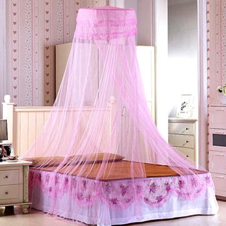 Installation-free hanging dome ceiling mosquito net round hanging net ...