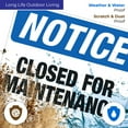 Closed For Maintenance Sign, OSHA Notice Sign, - Walmart.com