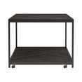 Meagan Chevron End Table Rustic Grey Herringbone - Walmart.com