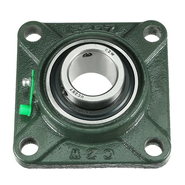 Pillow Block Cast Bearing UCF207 35mm Mounted Bear Square Flange - Walmart.com