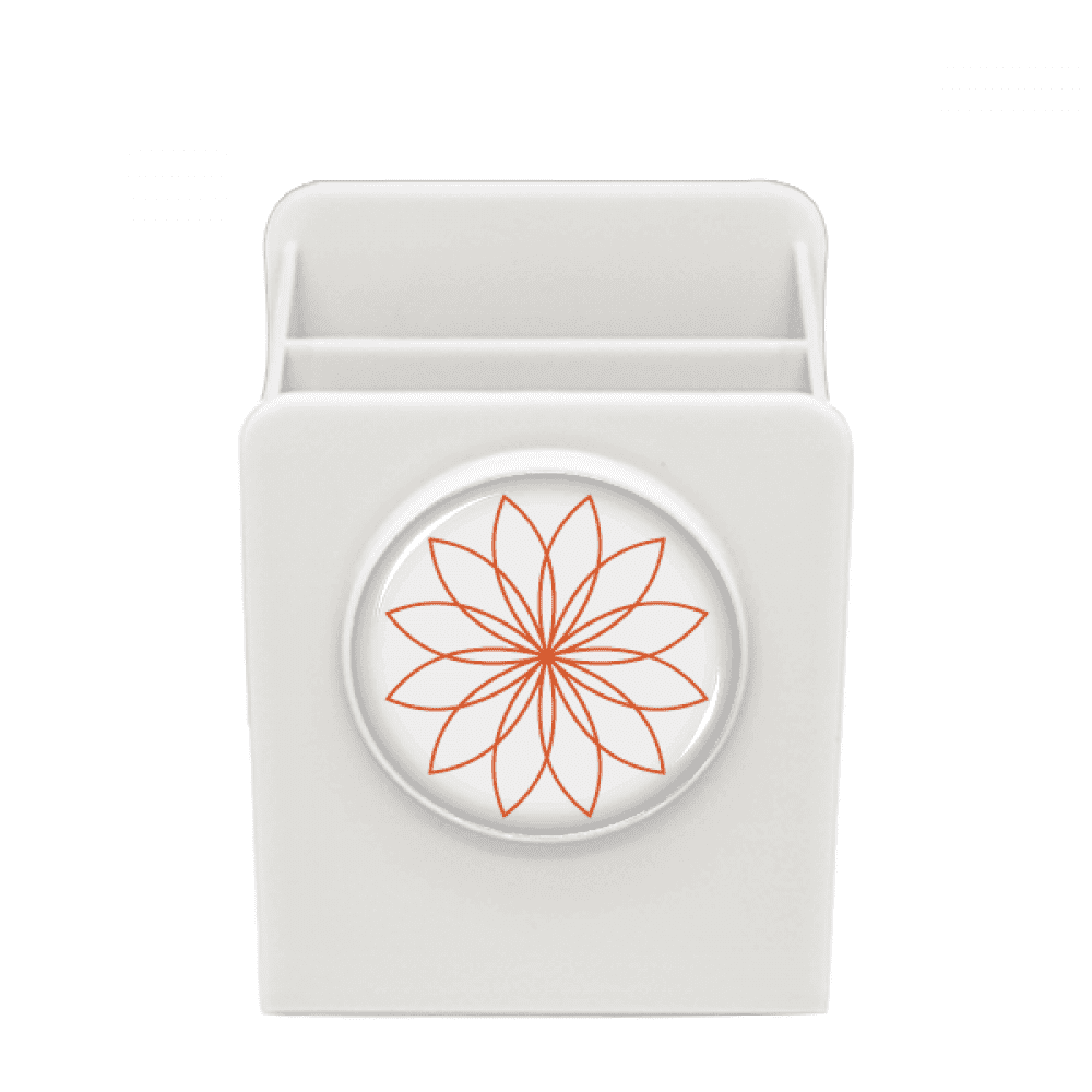 Flower Line Flower Pattern Desk Pencil Holder Cup Pen Organizer ...