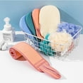 3PCS Loofah Puff Scrub Shower Set, Body & Back Scrubber, Sponge Pad for ...