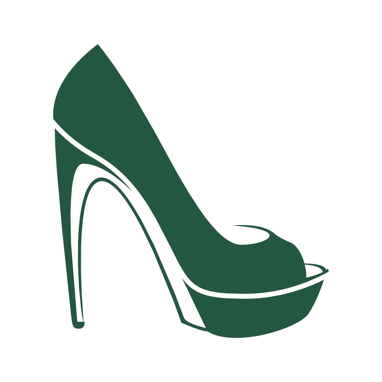 Stiletto Heel Sticker Decal Die Cut - Self Adhesive Vinyl ...