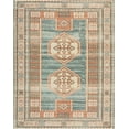 Nourison Madera Tribal Teal Green Area Rug - Walmart.com