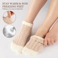 JUNXIAO-Womens Fuzzy Socks 6 Pack Flutty Warm Cozy Super Soft Slipper ...