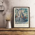 Katsushika Japanese Art Print, Falling Mist Waterfall, Asian Decor, Zen ...