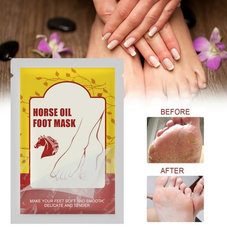 Horse Oil Foot Cover Exfoliating Horse and Anti-drying Moisturising ...