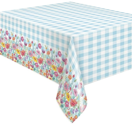 Pioneer Woman Multi Color Blooming Floral Plastic Party Tablecloths ...