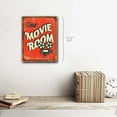 Framed Our Movie Room 9"x12" Metal Sign, Wall Decor for Office or ...