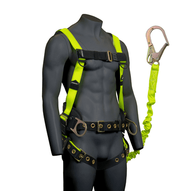 JORESTECH Safety Bundle Full Body Harness with 3 D-Rings, Grommets, and ...