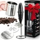 PowerLix Handheld Milk Frother Complete Set with Stainless Steel Stand ...