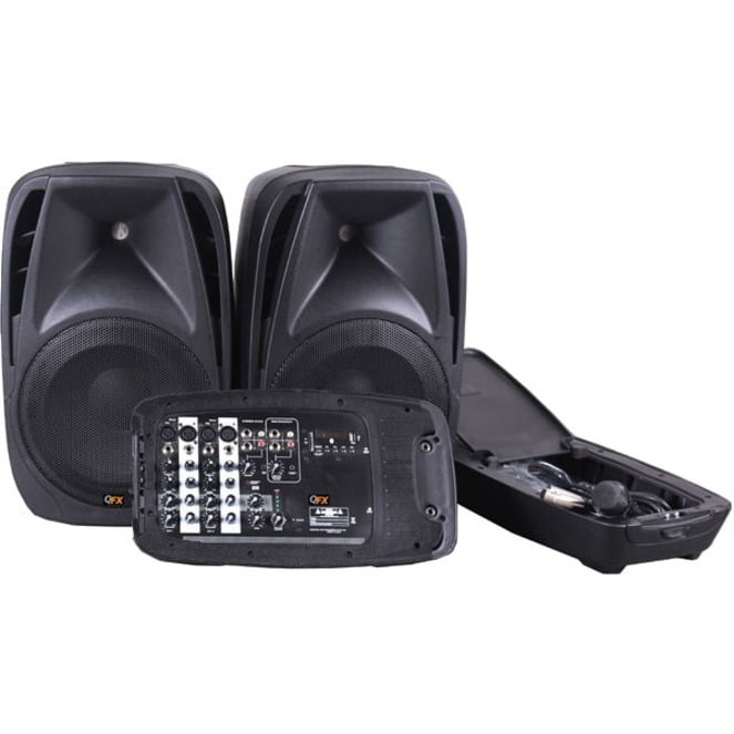 QFX All-in-One 8-Channel Dual 10" DJ Mixer PA System - Walmart.com