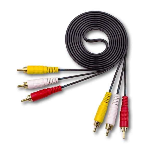 Simyoung HDMI to 3 RCA Cable, 5ft 1.5m, Black, Unidirectional AV ...