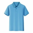 Unisex Short Sleeve Polo Shirts Classic Solid Color Work Uniforms ...